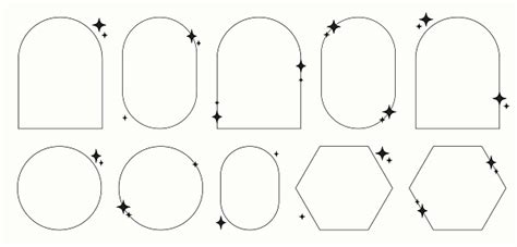 트렌디한 복고풍 스타일의 현대적인 미니멀리스트 라인 프레임 Y2k 미적 디자인 모양에 대한 스톡 벡터 아트 및 기타 이미지