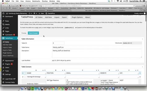 tablepress tutorial youtube