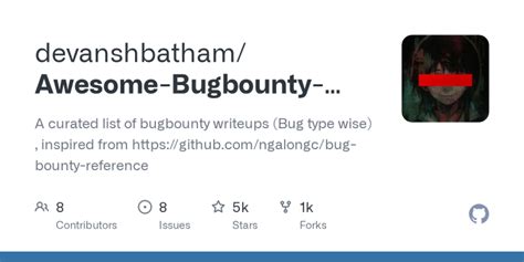 Github Devanshbathamawesome Bugbounty Writeups A Curated List Of Bugbounty Writeups Bug