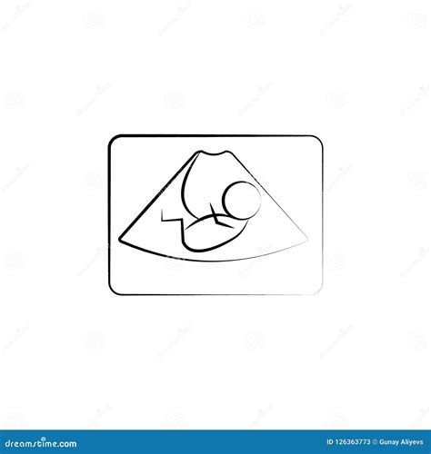Ultrasound Concept Line Icon Simple Element Illustration Ultrasound