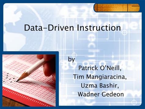 Data Driven Instruction Ppt