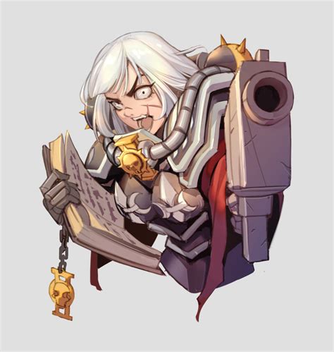 Safebooru 1girl Adepta Sororitas Aiming At Viewer Armor Bangs Bible