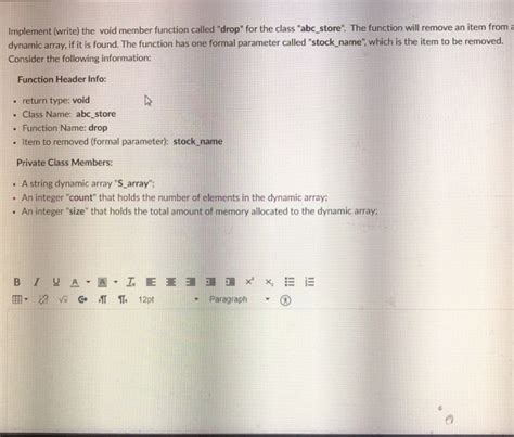 Solved Implement Write The Void Member Function Called