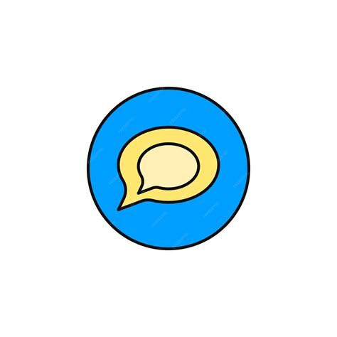 Icono Del Tipo De Vector De Chat De Mensaje Vector Premium