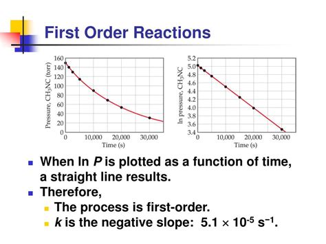 First Order Reaction Plot