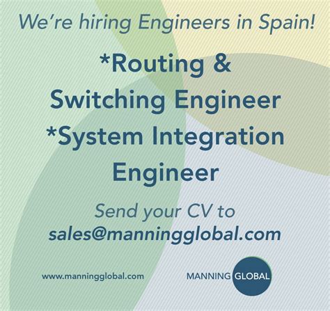 Manning Global Ag No Linkedin Routing Switching It Engineers Engineering Telecoms
