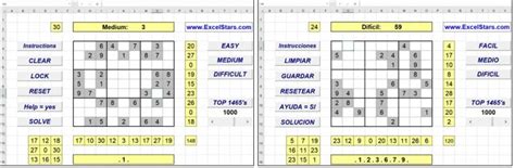 Sudoku En Excel Sudoku Hecho En Excel Sudoku Para Excel Excel Expert Excel Programs