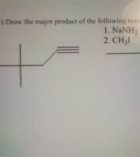 Solved :) Draw the major product of the following reac 1. | Chegg.com