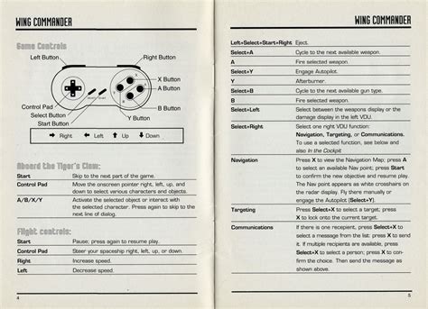 Delightful Snes Manual Now Online Wing Commander Cic