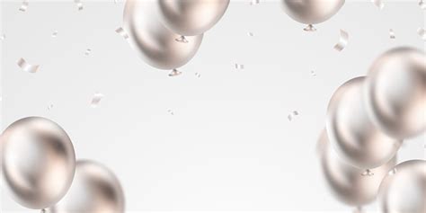 3d 실버 풍선 디자인 배경 아름 다운 배너 일러스트 벡터 템플릿 3차원 형태에 대한 스톡 벡터 아트 및 기타 이미지 3차원 형태 공휴일 금색 Istock