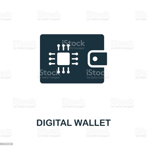 디지털 지갑 아이콘입니다 핀 테크 기술 아이콘 컬렉션의 창의적인 요소 디자인 웹 디자인 애플 리 케이 션 소프트웨어 인쇄 사용을 위한 픽셀 완벽 한 디지털 지갑 아이콘
