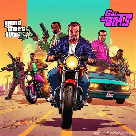 Gta Loading Screen Concept Stable Diffusion Online