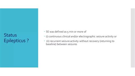 Recent Guidelines For Management Of Status Epilepticus Pdf