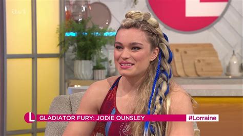 Jodie Ounsley Aka Fury Gladiators On Lorraine 26012024 Youtube