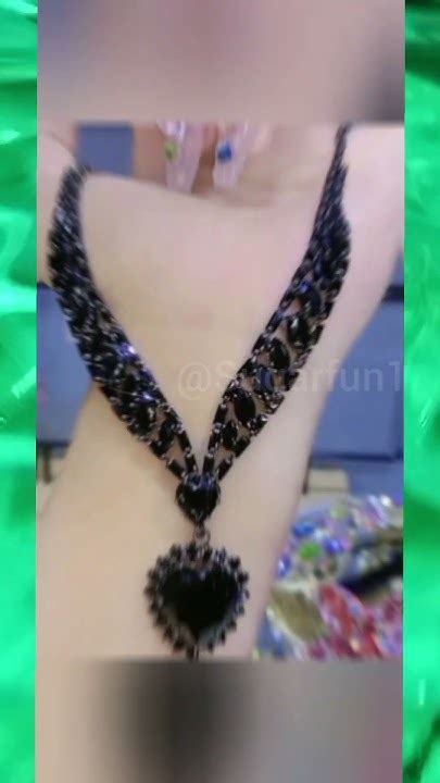 Popular Hei Yao Ocean Heart Suit Light Luxury Necklace 💗 Youtubeshorts