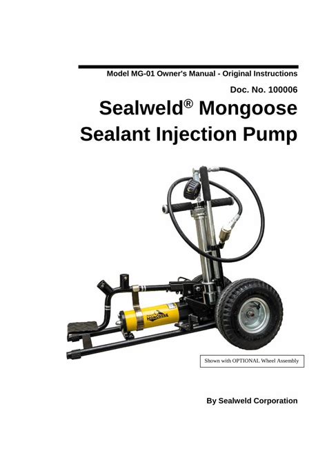 pdf doc no 100006 sealweld mongoose sealant injection pump