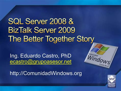 Sql Server 2008 Para Implementar Biztalk Ppt