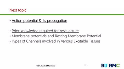 Membrane Potentials And Resting Membrane Potential Rmp Pptx
