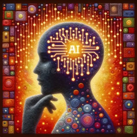 Felt Art Patchwork A Humanoid Robot Artificial Intelligence Is