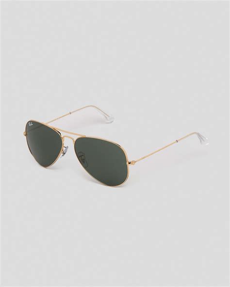 Shop Ray Ban Rb3025 Aviator Sunglasses In Arista W G 15 Green Fast
