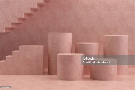 3d 빈 제품 스탠드 플랫폼 계단이있는 연단 최소한의 디자인 0명에 대한 스톡 사진 및 기타 이미지 0명 3차원 형태 건설 플랫폼 Istock