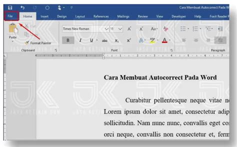 Cara Menonaktifkan Autocorrect Di Word Dengan Benar