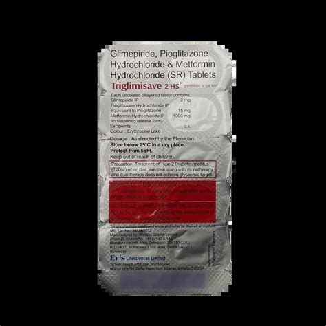Triglimisave 2 Hs Plus Tablet 10s Price Uses Side Effects