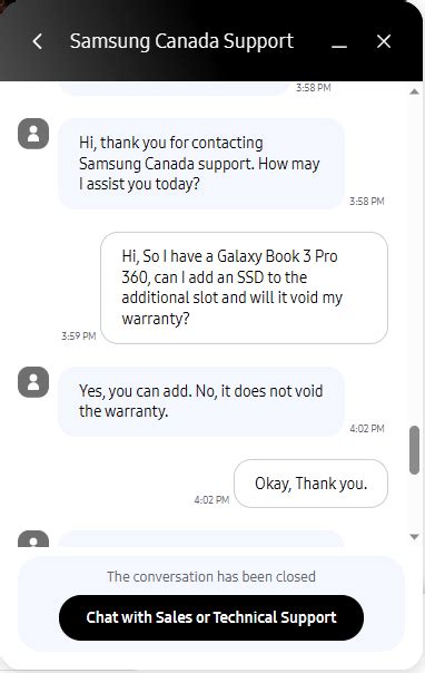 Solved Does Adding An Additional Ssd To Galaxy Book3 Pro 360 Void Its