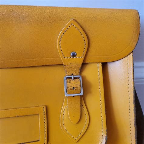 Cambridge Satche Company Bright Yellow Satchel It Depop