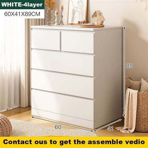 Quanu Chest Drawer 34 Layer Storage Cabinet Almari Baju Budak Almari