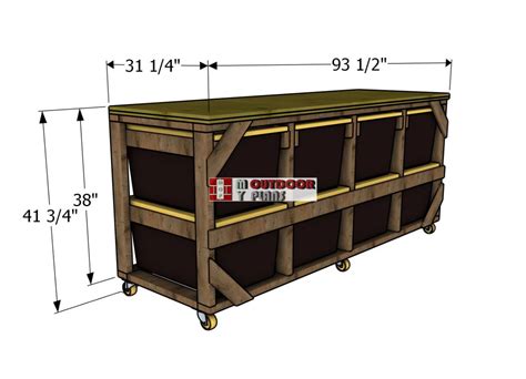 Tote Storage Workbench Plans Free Diy Plans