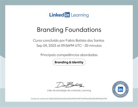 Fabio Batista Dos Santos On Linkedin Certificate Of Completion