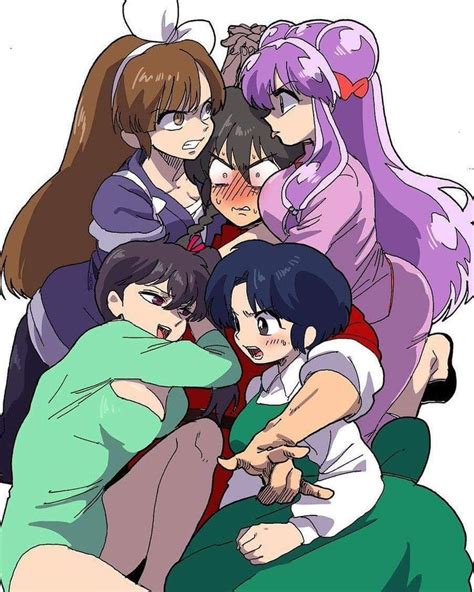 Tendou Akane Shampoo Saotome Ranma Kuonji Ukyou And Kunou Kodachi