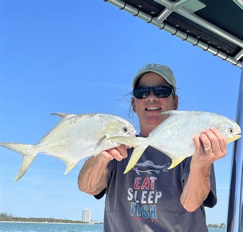 Pompano Running Wild Pompano Are All Over In Big Pass Chasing Pompano Jigs Large Sea Trout Are