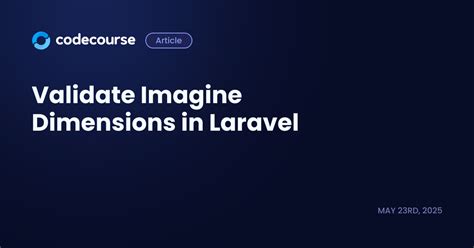 Validate Image Dimensions In Laravel