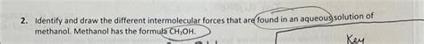 Solved 2 Identify And Draw The Different Intermolecular