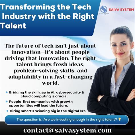 Techtalent Futureofwork Innovation Ai Cybersecurity Cloudcomputing Saiva System A
