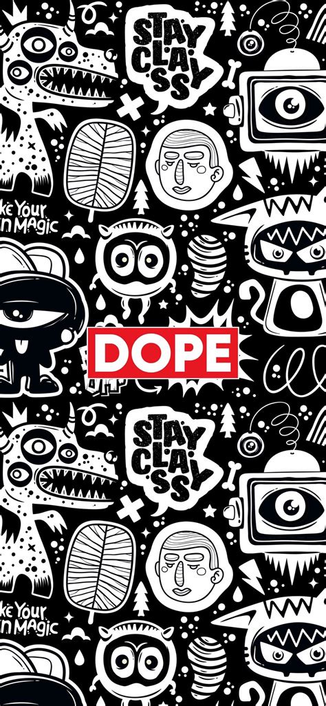 Black And White Dope Pattern