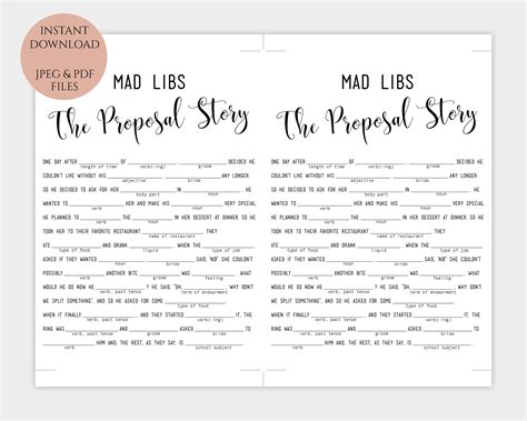 Madlib Template