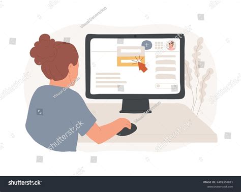create class isolated cartoon vector illustrations stock vector