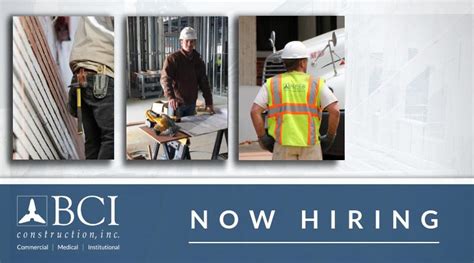 Bci Construction Inc On Linkedin We Are Looking For Carpenters And