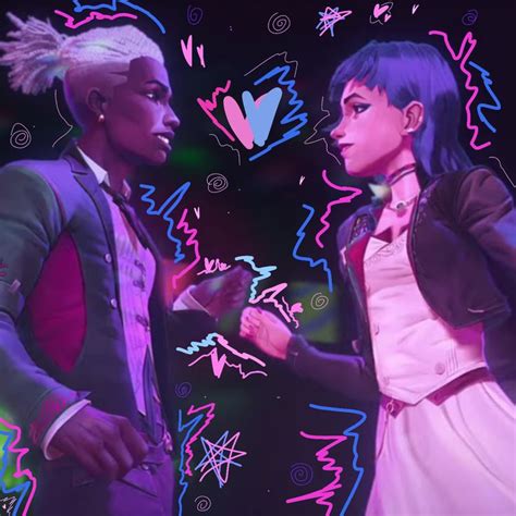 Jinx And Ekko Dancing Nel 2025 Dipinti Artistici Drawing Sfondi