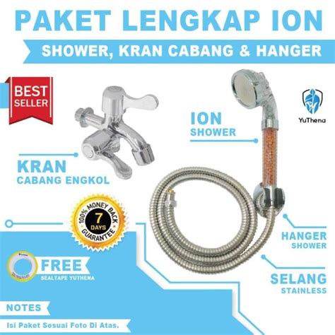 Promo Paket Komplit Super Shower Ion Dan Kran Cabang Siap Pakai Diskon