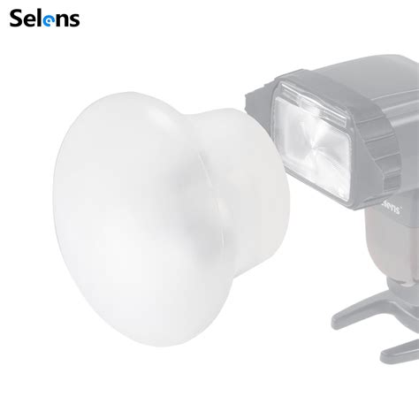 Selens Silicon Light Diffuser Rubber Sphere Modular Flash For Canon Nikon Yongnuo Camera