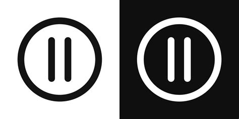 Play Pause Icon Royalty Free Vector Image Vectorstock