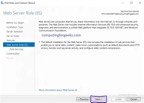 Configure Iis Web Server On Windows Server 2019 Computingforgeeks