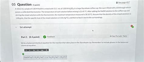 Solved Question Point A ML Sample Of MNaOH Chegg