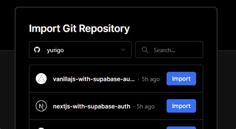 github yurigo nextjs with supabase auth