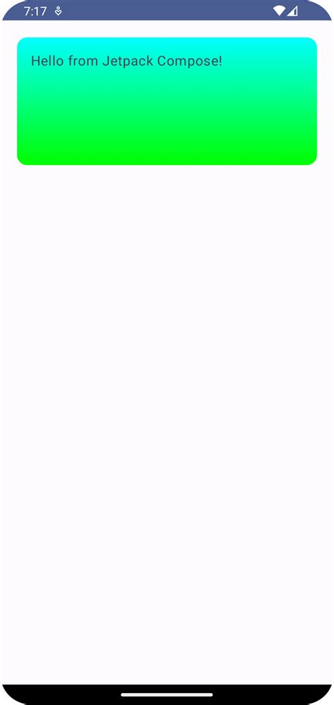 How To Set Gradient Background For Card In Android Jetpack Compose