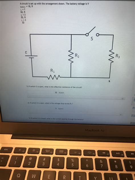 Solved A Circuit Is Set Up With The Arrangement Shown The Chegg Com